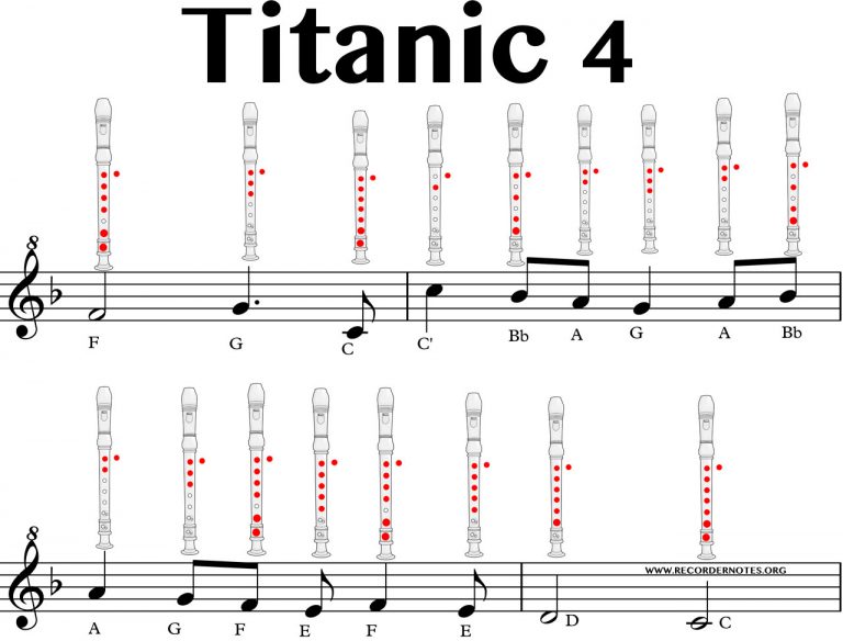 🥇 My Heart Will Go on Recorder 🥇 NOTES【How to PLAY】